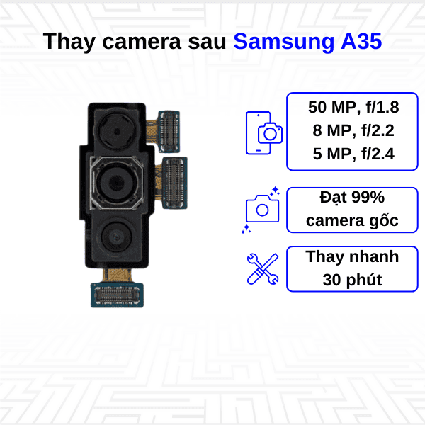 Thay Camera sau Samsung Galaxy A35 Chính Hãng Tại CareCenter | Nhanh ...
